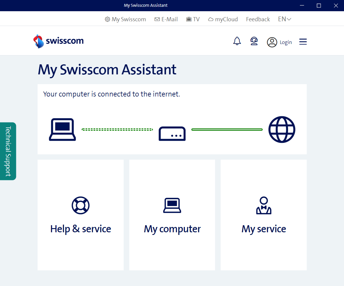 My Swisscom Assistant: Download & installation – Help | Swisscom