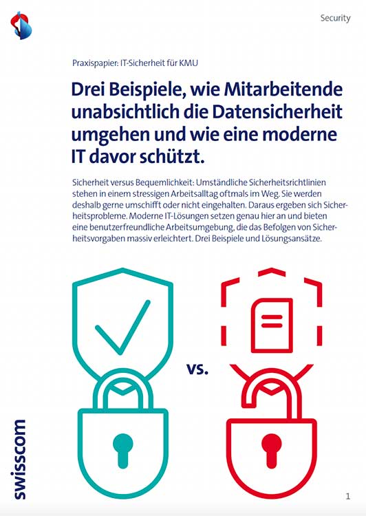 Datensicherheit dank einer modernen IT | Swisscom