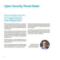 Cybersecurity Threat Radar 2022 | Swisscom