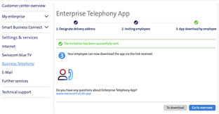 Enterprise Telephony set up and use – Help | Swisscom